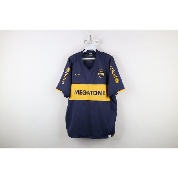 Nike | Shirts | Vintage Nike Mens Xl Megatone Cabj Boca Juniors Soccer ...
